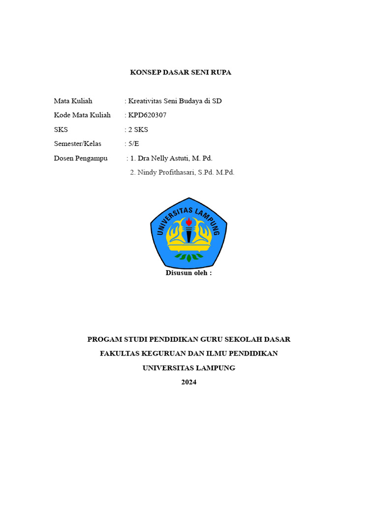 Konsep Dasar Seni Rupa | PDF