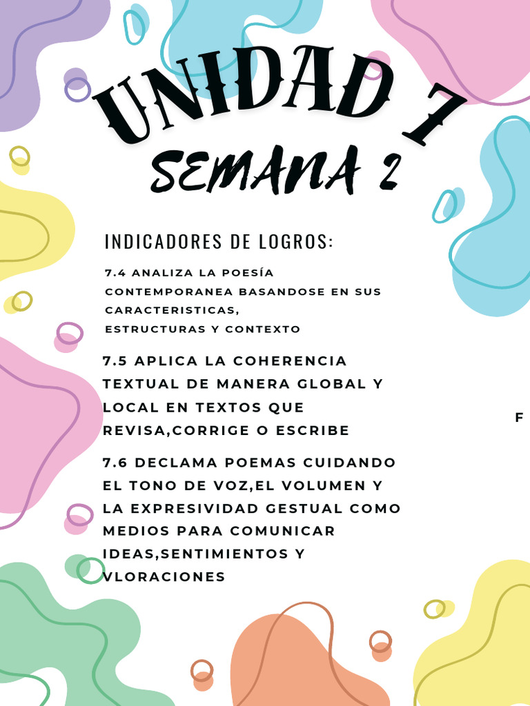 UNIDAD 7, Semana 2 - 240924 - 093823 | PDF | Amor