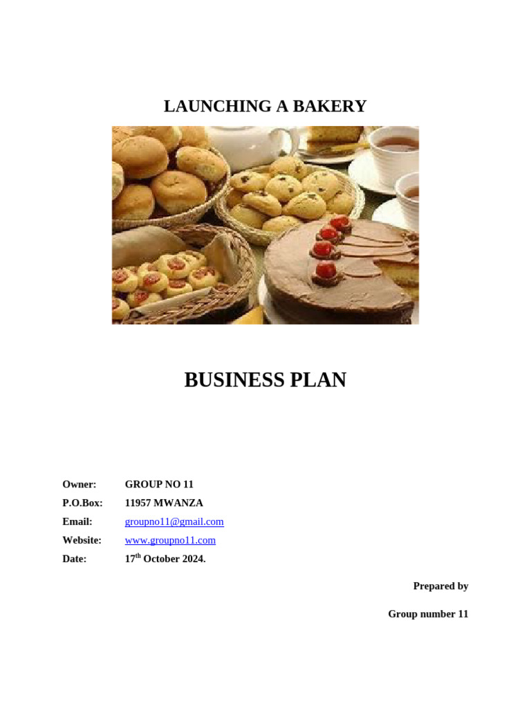 SHEILA BUSINESS PLAN | PDF | Bakery | Breads