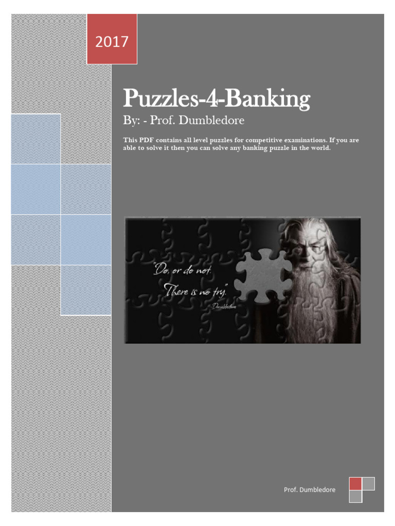 Banking Puzzle | PDF