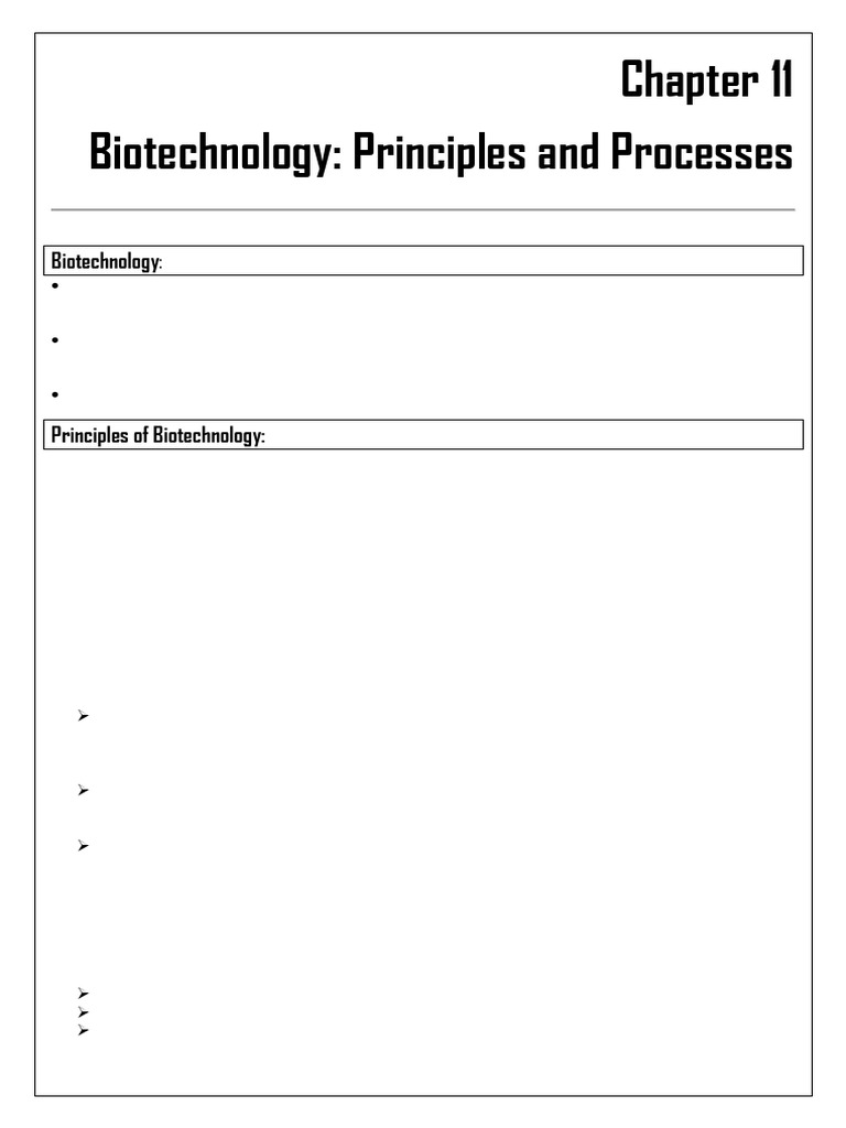 Biotechnology - Principles and Processes | PDF | Molecular Cloning | Restriction Enzyme