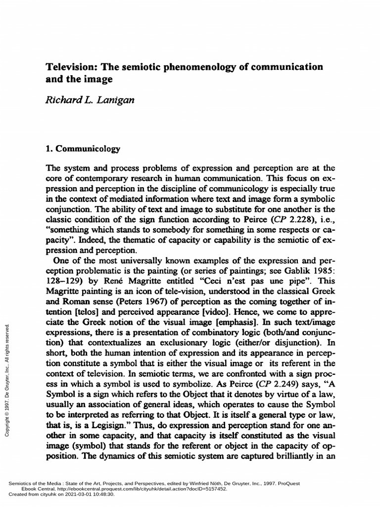 Part IV | PDF | Semiotics | Experience