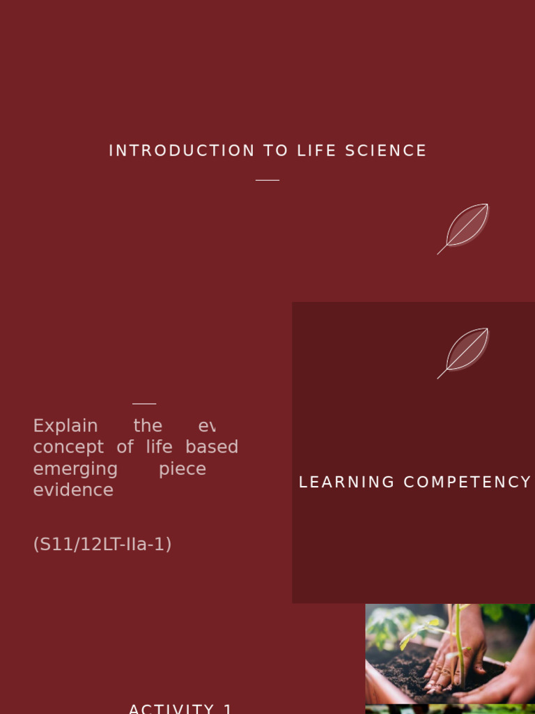 Understanding Life Science Concepts | PDF | Science & Mathematics