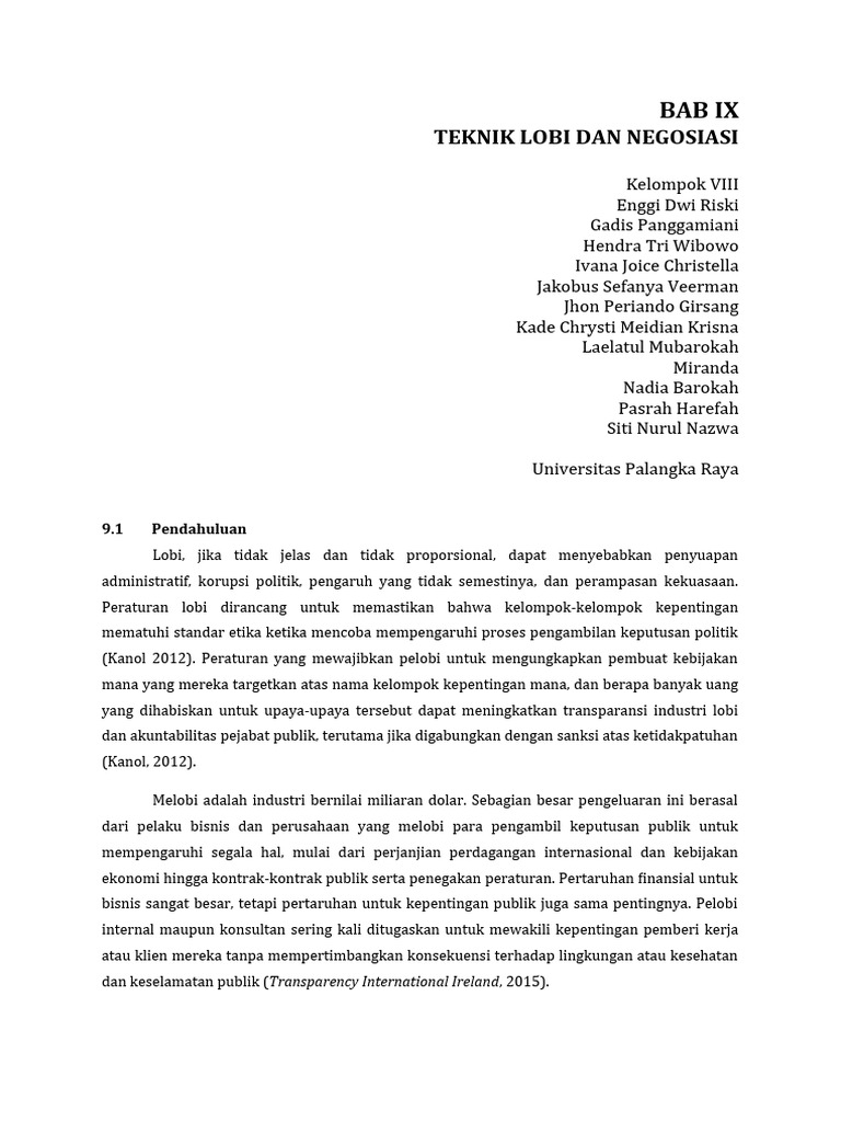 Laporan Kelompok 8 Bab Ix Revisi Baru | PDF
