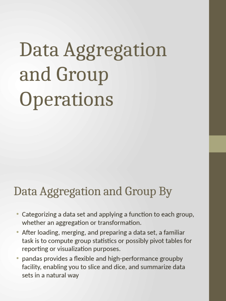 Data Aggregation with Pandas GroupBy | PDF | Computer Programming ...