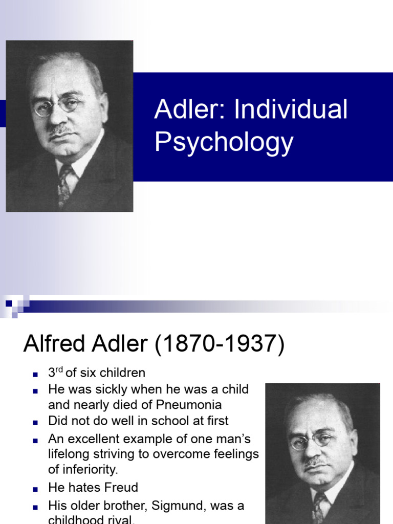 Lesson 2 Alfred Adler | PDF | Social Psychology | Behavioural Sciences