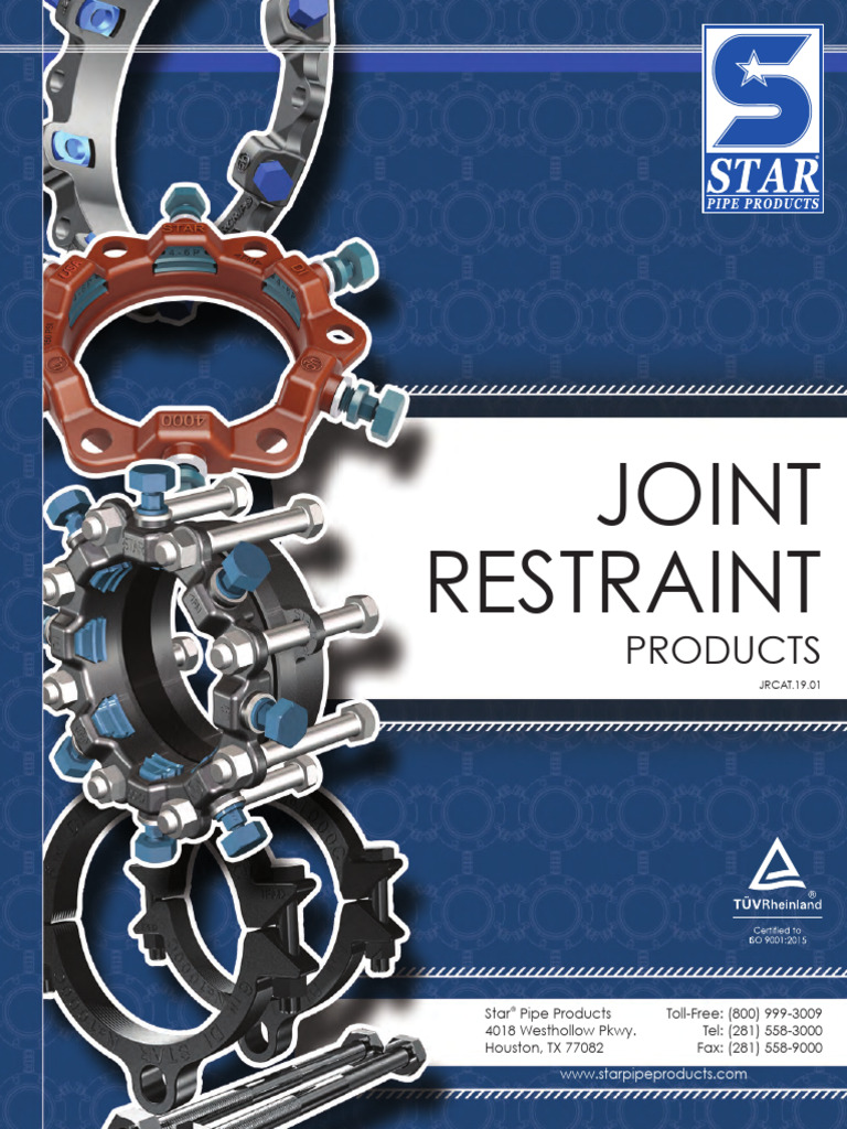 Joint Restraint: Products | PDF | Pipe (Fluid Conveyance) | Legal Liability