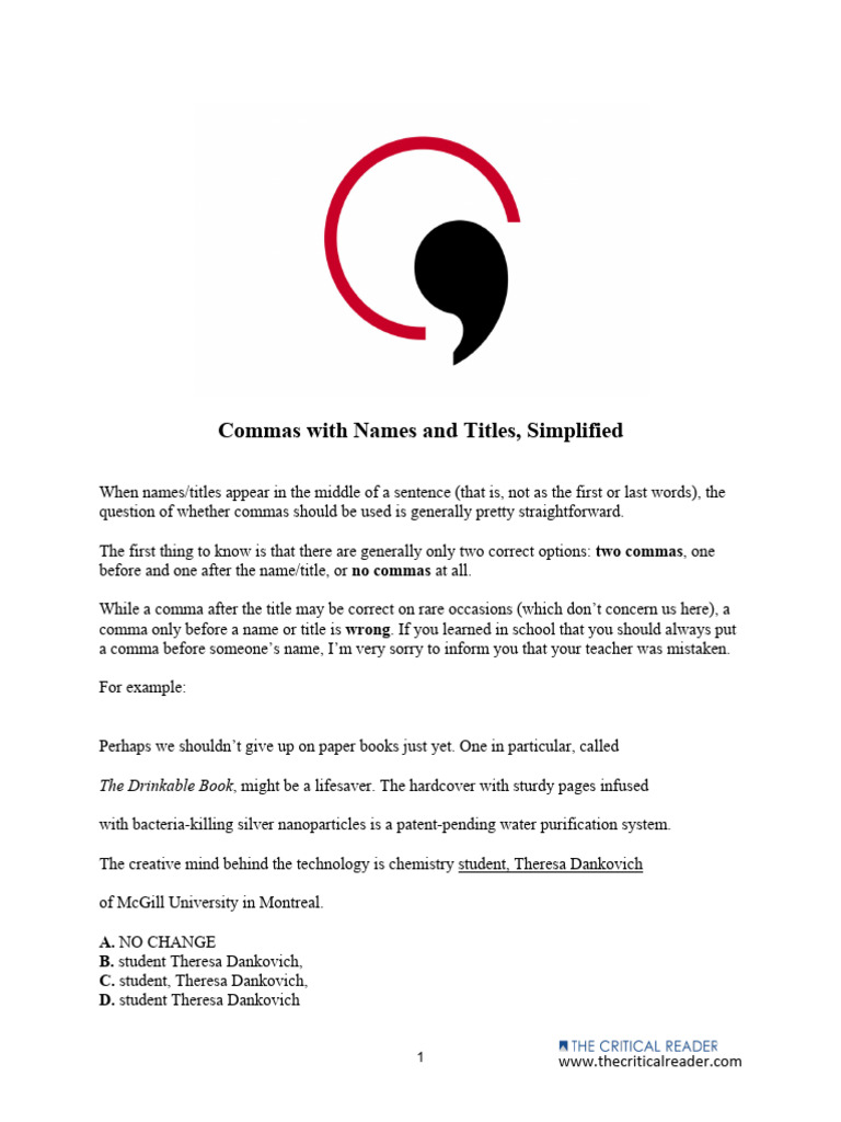 Commas With Names and Titles Simplified | PDF | Saturn | Spaceflight