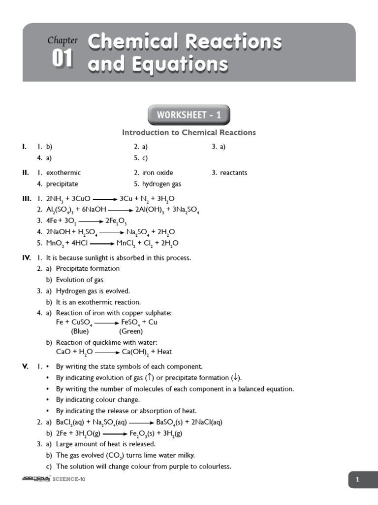 AP-Science-10-Answer | PDF | Sodium Carbonate | Redox