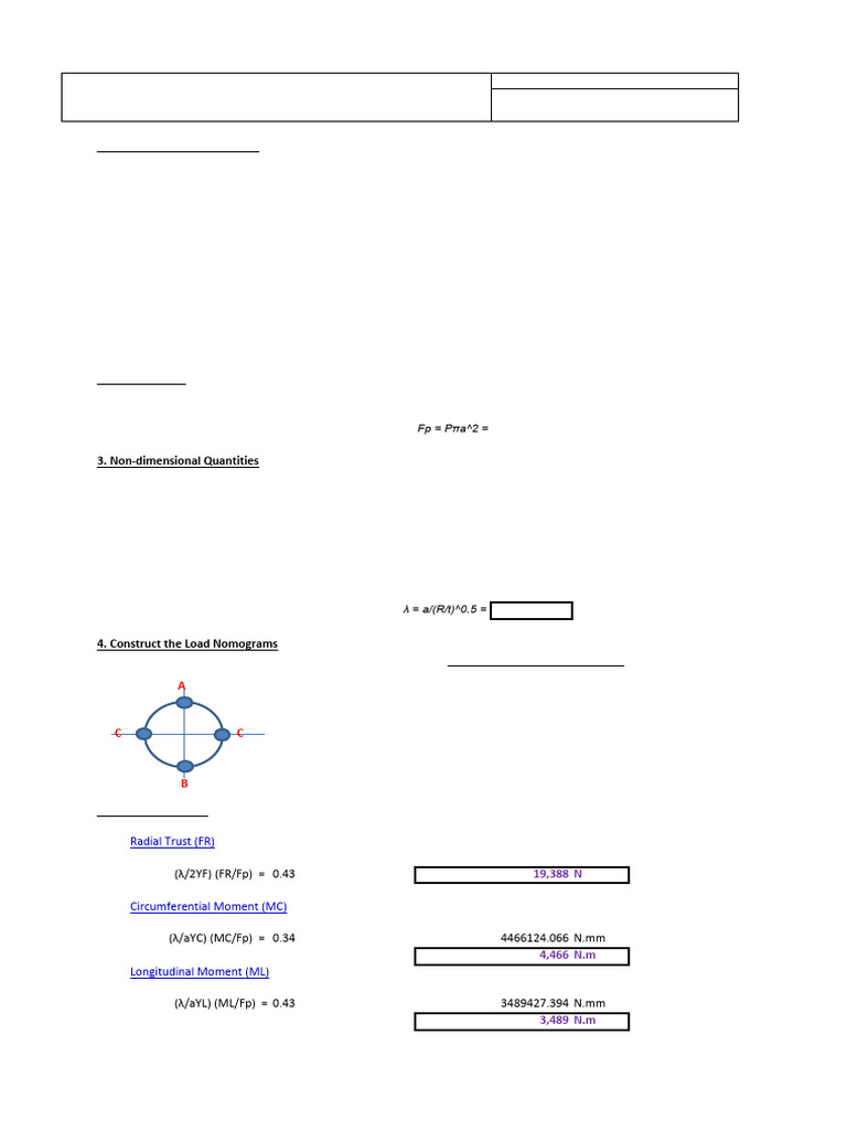 Tank Nozzle Load Limit Calc. - PIT 2 | PDF | Continuum Mechanics ...