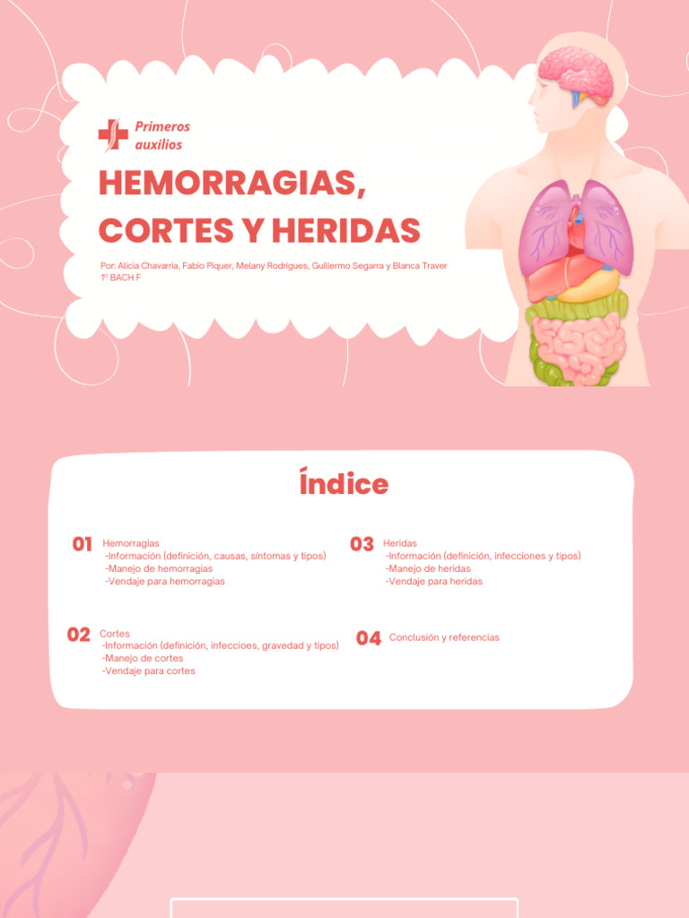 Primeros auxilios | PDF | Herida | Sangrado