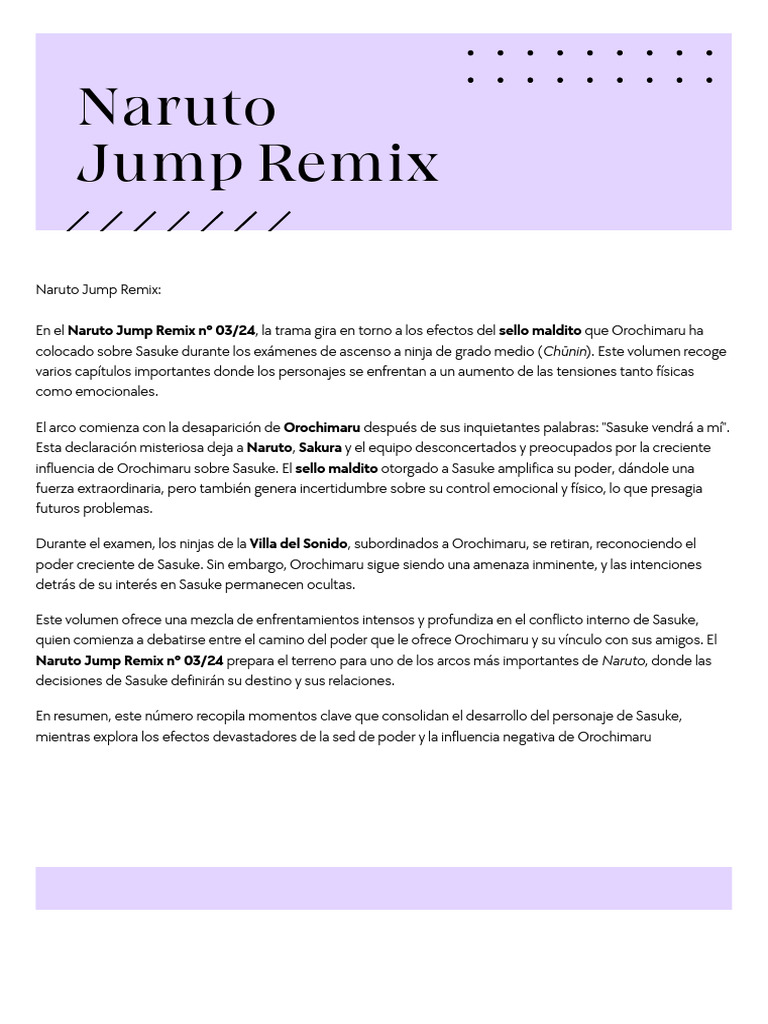 Naruto Jump Remix | PDF