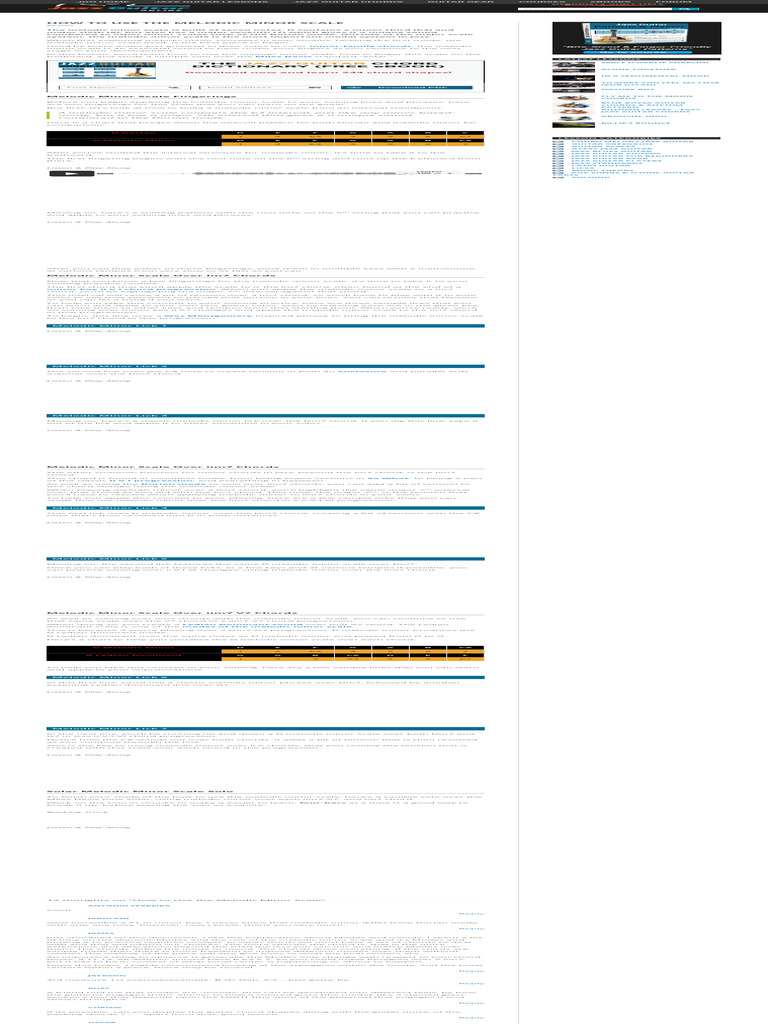How To Use The Melodic Minor Scale | PDF | Mode (Music) | Chord (Music)