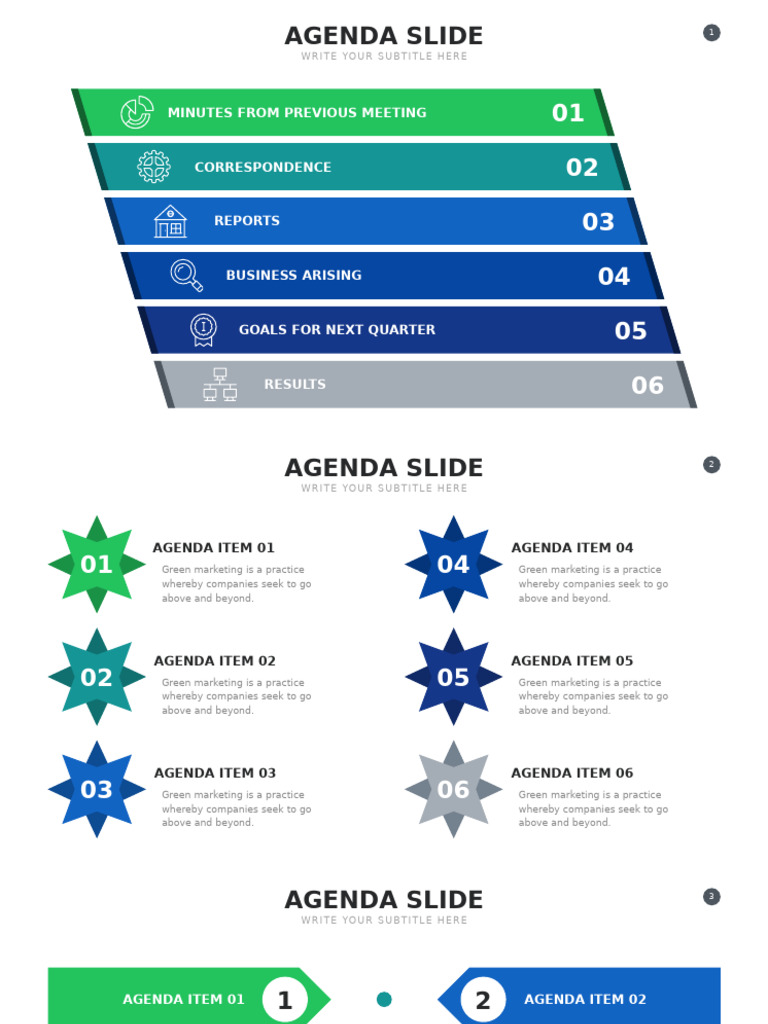 Agenda Google Slides | PDF