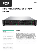 HPE ProLiant DL380 Gen11 Datasheet | PDF | Scalability | Cloud Computing