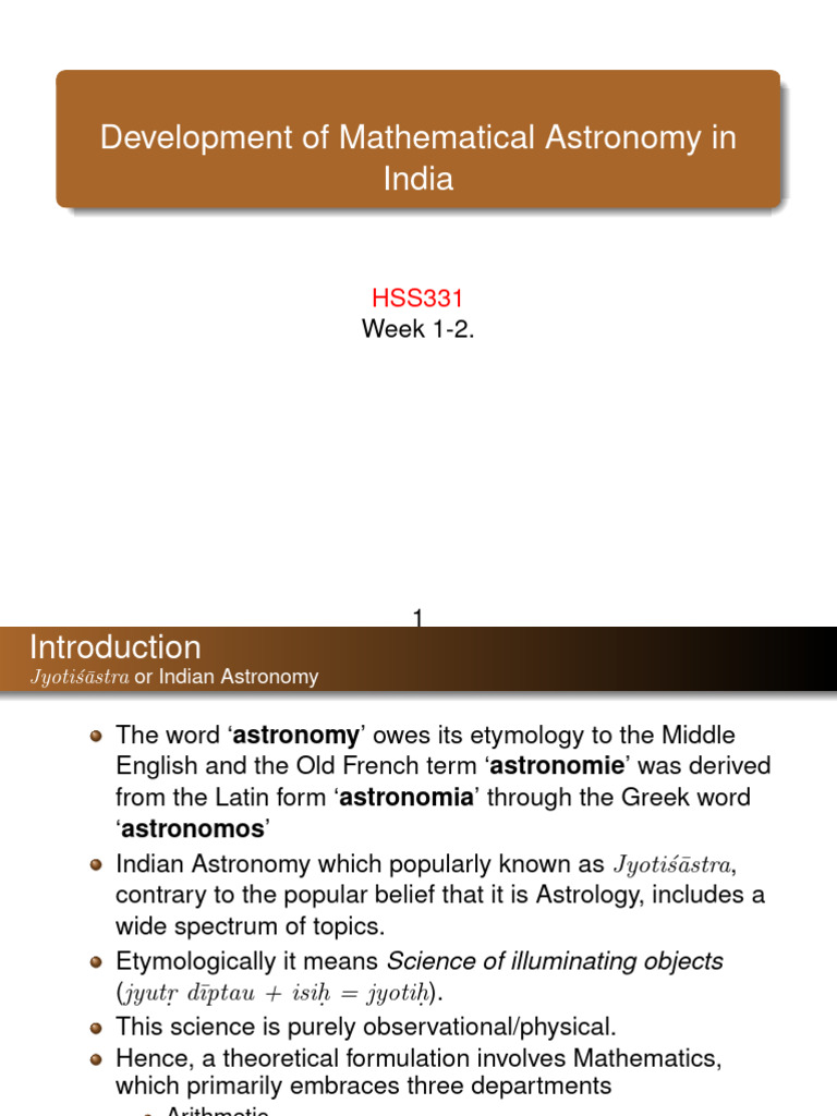Week 1 To 2 | PDF | Astronomy | Mathematics