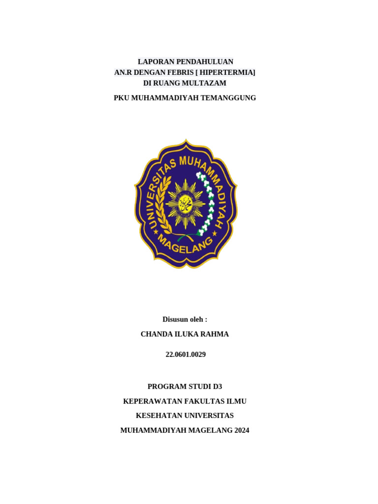 LP Febris Chanda Iluka | PDF | Pengembangan Diri | Sains & Matematika