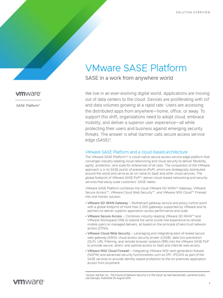 VMW Sdwan Vmware Sase So | PDF | Cloud Computing | Computer Engineering