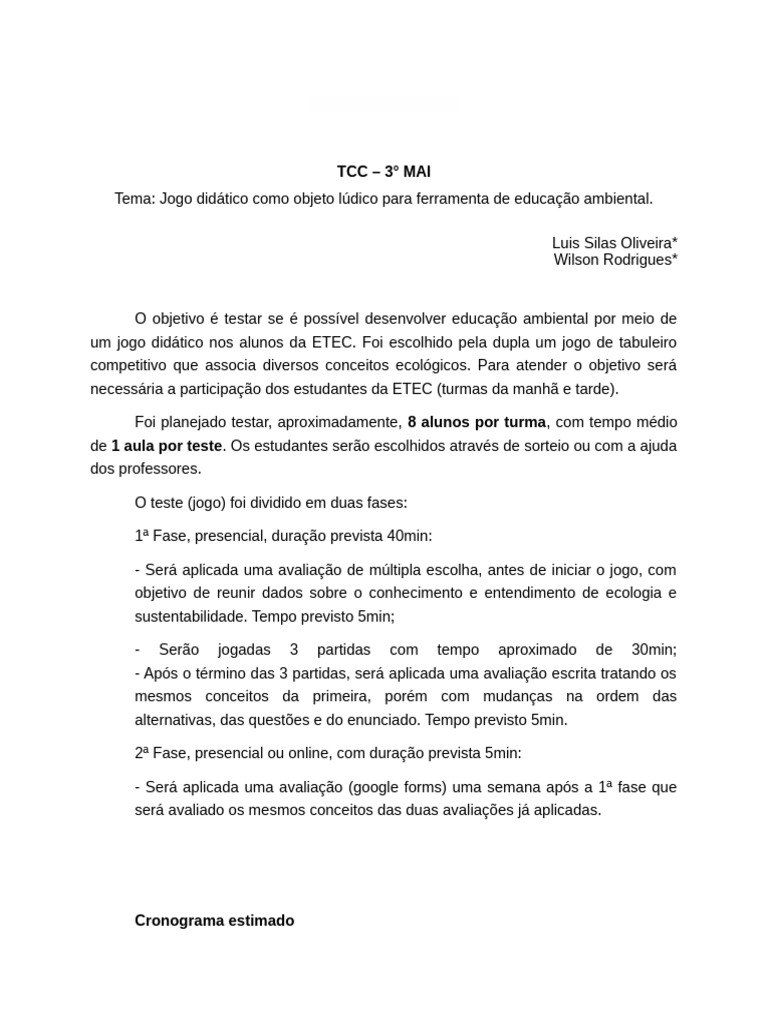 Teste Do Tcc V2 Pdf