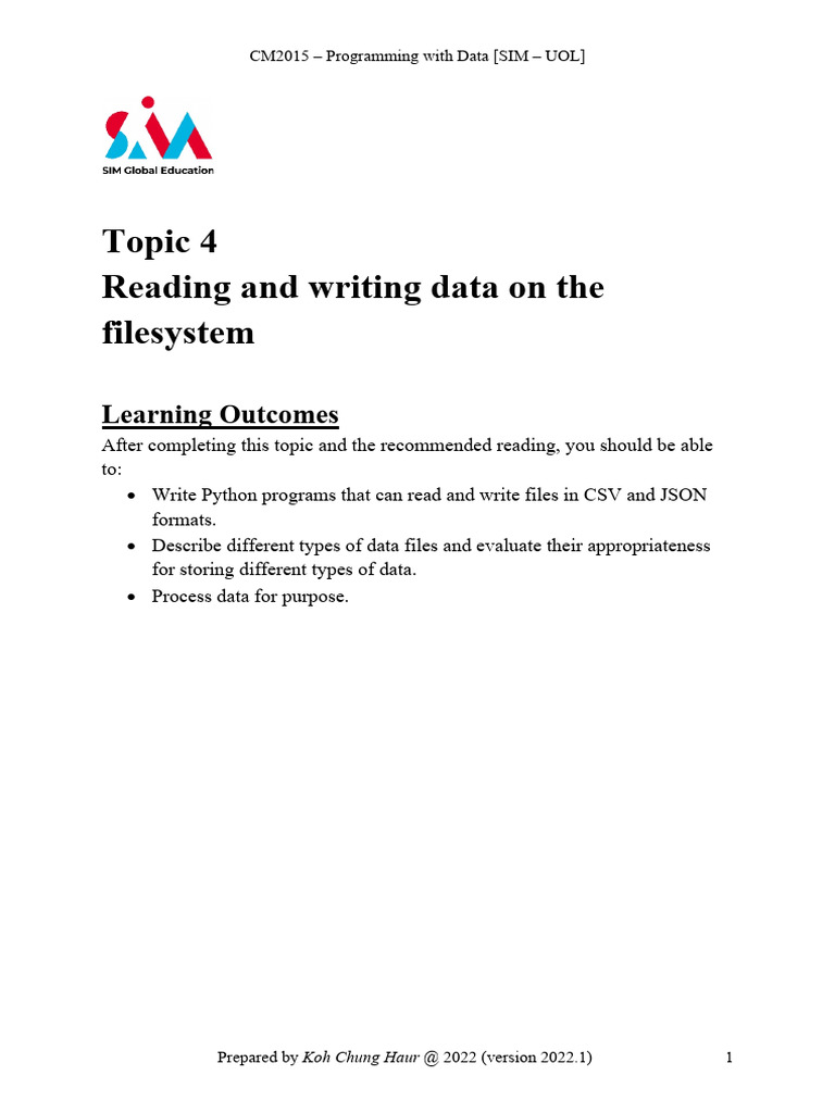 Python Data Handling with NumPy & Pandas | PDF | Computing | Computer Programming