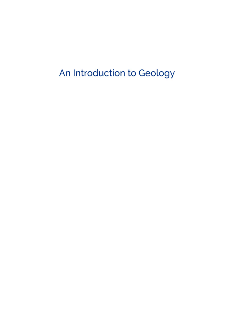 Free College Geology Textbook | PDF | Sedimentary Rock | Rock (Geology)