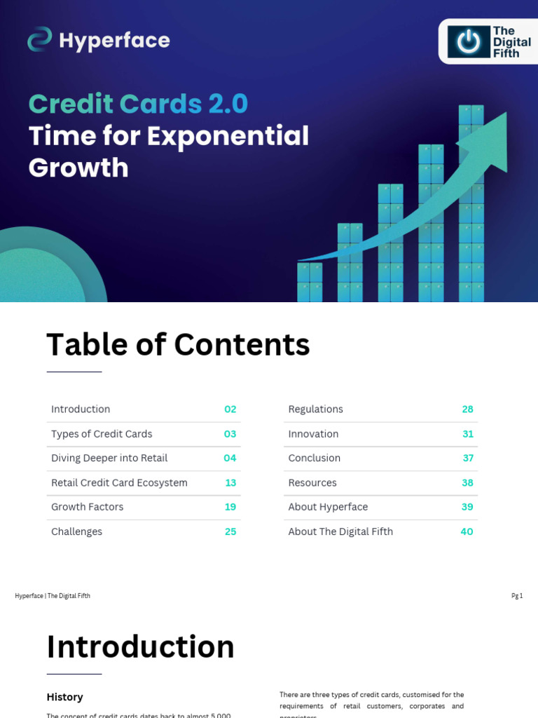 Credit Cards 2.0 - Time For Exponential Growth Re | PDF | Credit Card ...