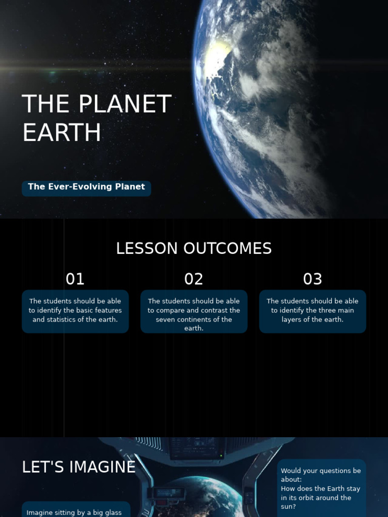 The Planet Earth Science Presentation in Dark Blue Animated Style | PDF ...