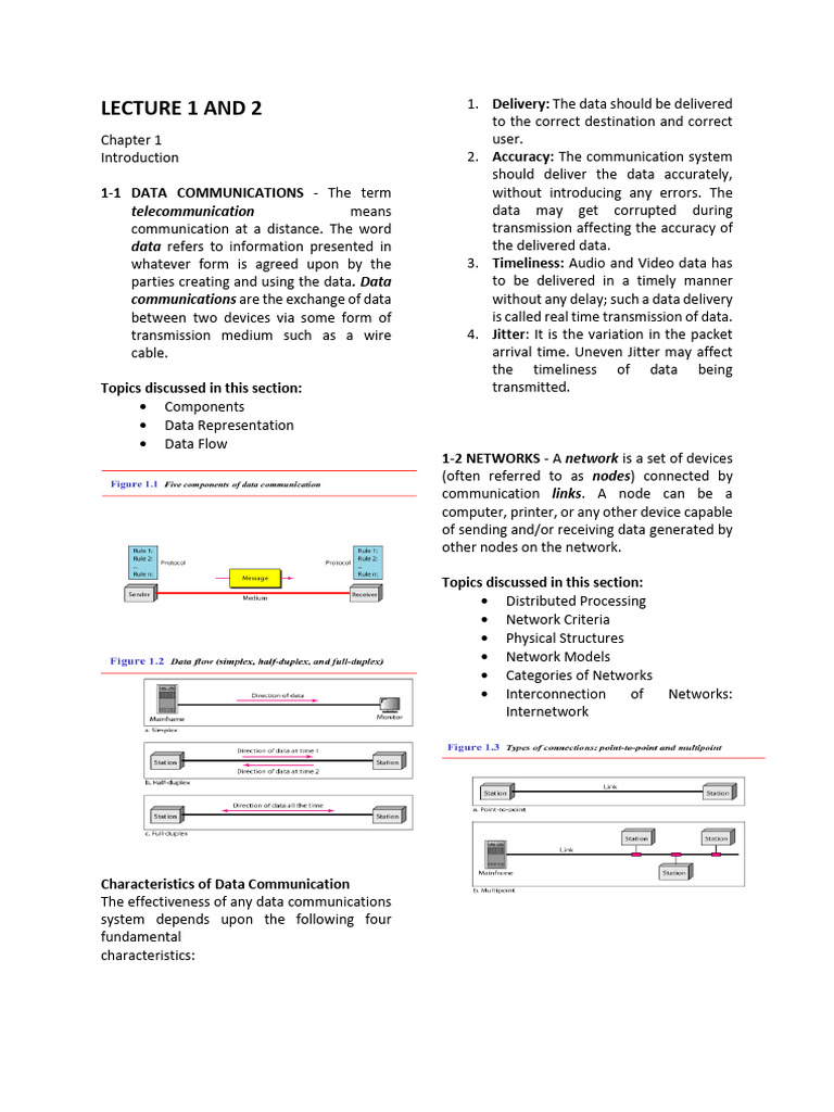 Lecture 201 20and 202 | PDF | Computer Network | Osi Model