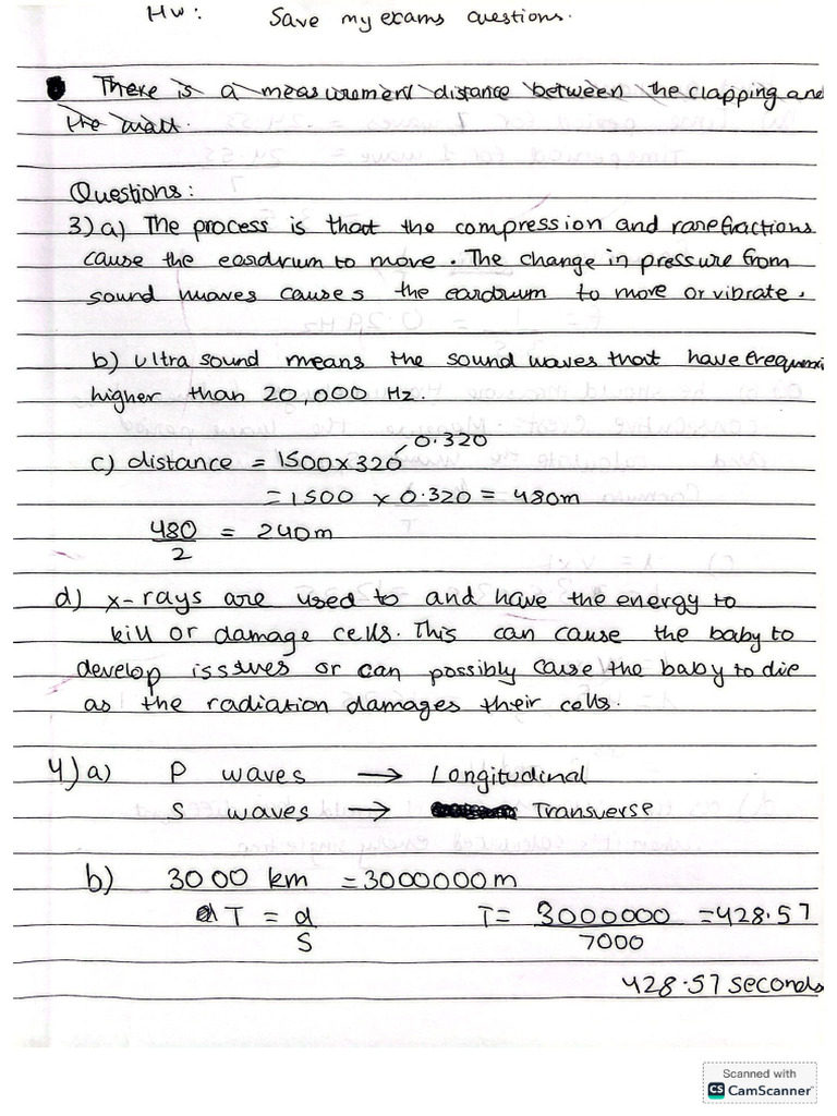 Waves Homework | PDF