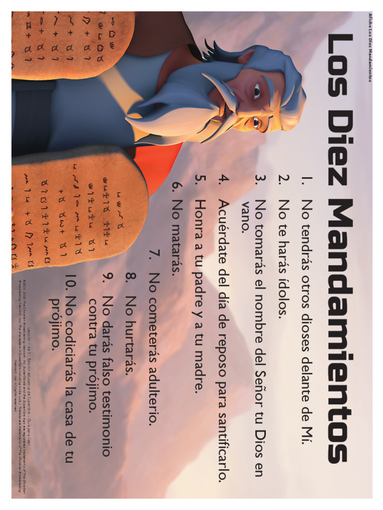 Afiche 10 Mandamientos | PDF