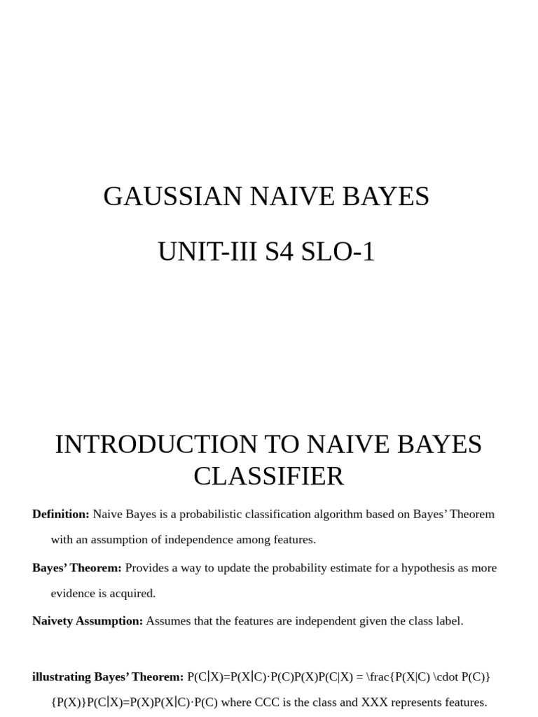 Gaussian Naive Bayes - Jaikrishna 3 | PDF | Normal Distribution | Machine Learning