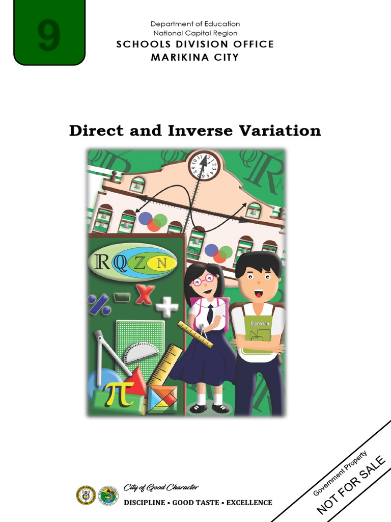 Grade 9 Math: Direct & Inverse Variation | PDF | Variable (Mathematics) | Speed