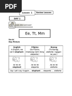 Letrang Y Worksheets | PDF