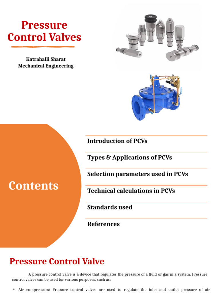 Pressure Control Valves Overview and Guide | PDF | Valve | Flow Measurement