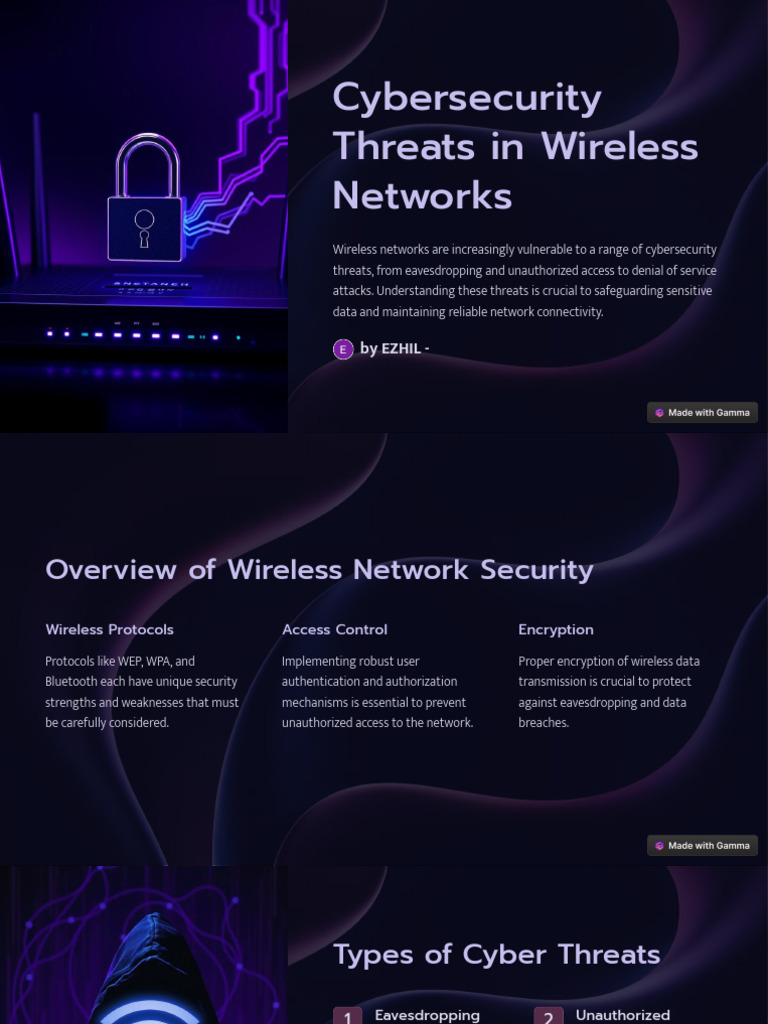 Cybersecurity-Threats-in-Wireless-Networks | PDF | Computer Security | Security