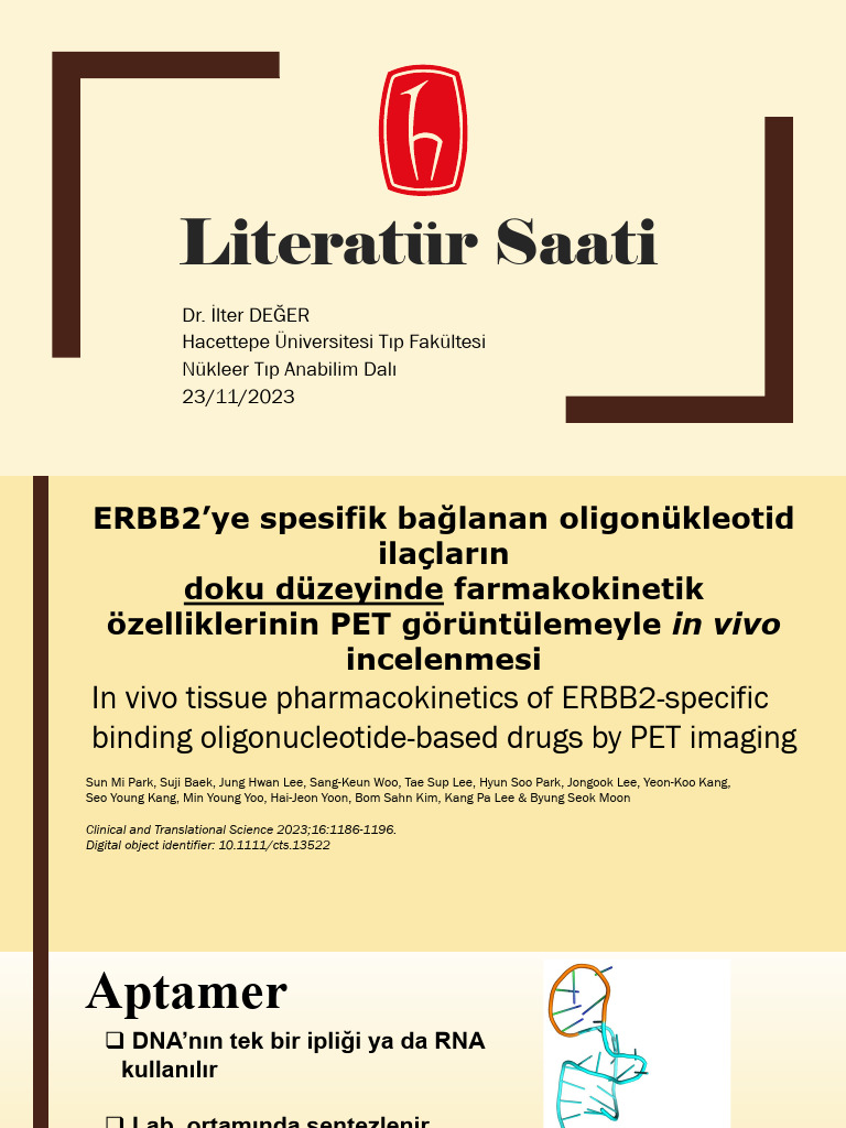 Nükleer Tıp - Literatür Saati - Makale Sunumu | PDF