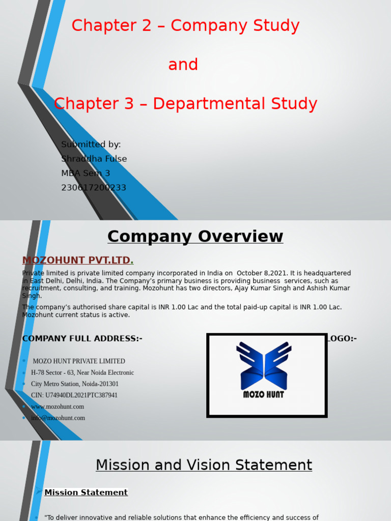 Chapter 2 – Company Study | PDF | Mergers And Acquisitions | Budget