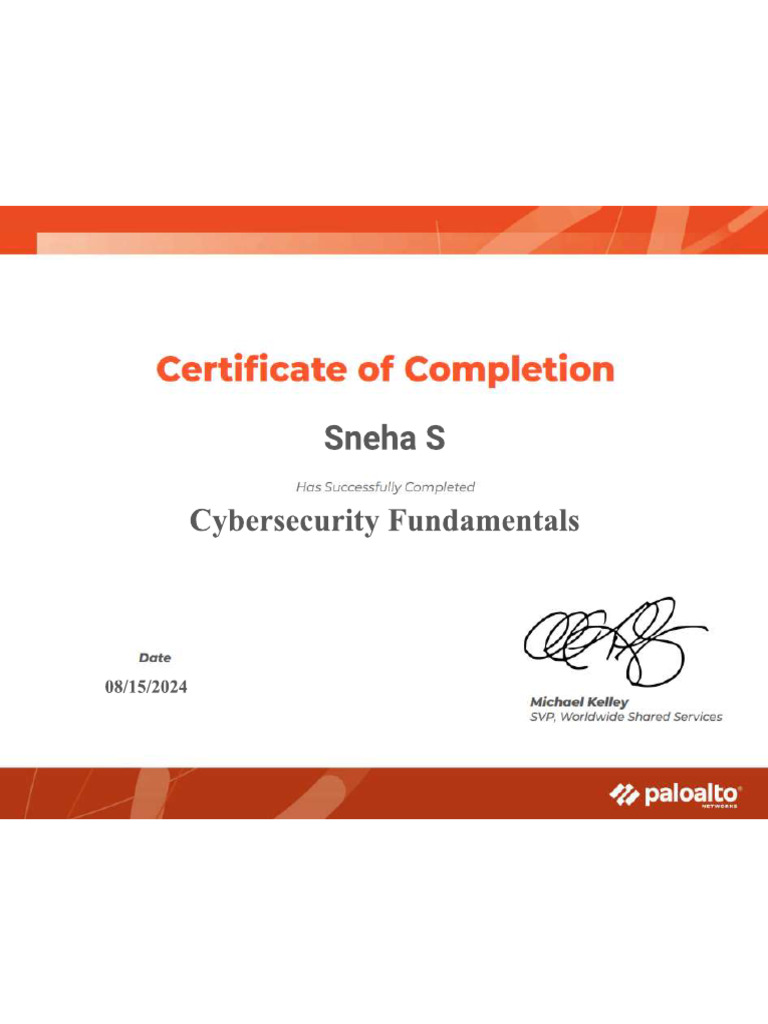 Cybersecurity Fundamentals | PDF