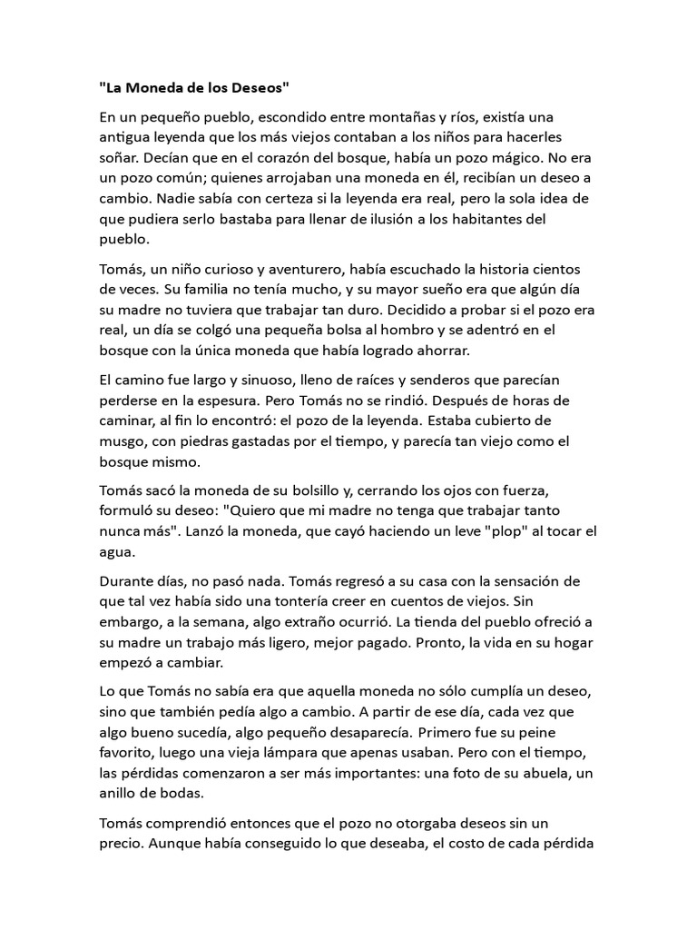 La Moneda de Los Deseos | PDF