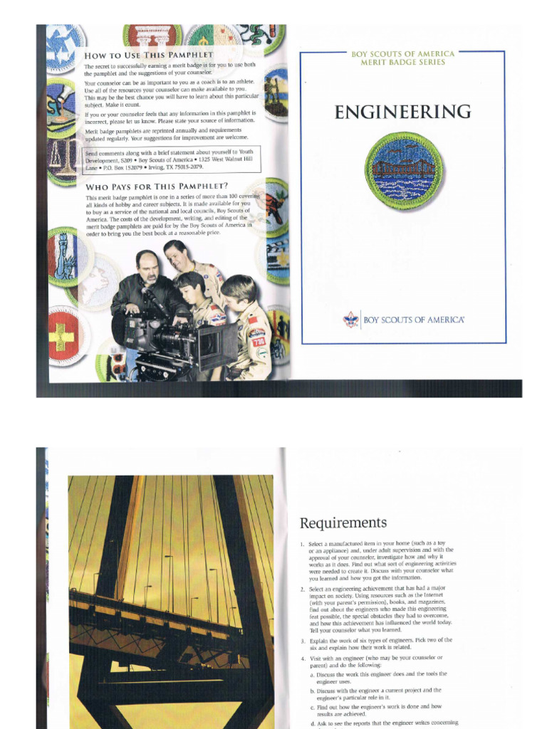 Engineering Merit Badge Pamphlet | PDF