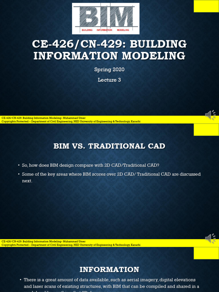 CE-426-CN-429 Lecture 3 | PDF | Building Information Modeling | Computing