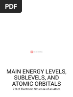 Main Energy Levels and Sublevels Explained | PDF | Atomic Orbital ...