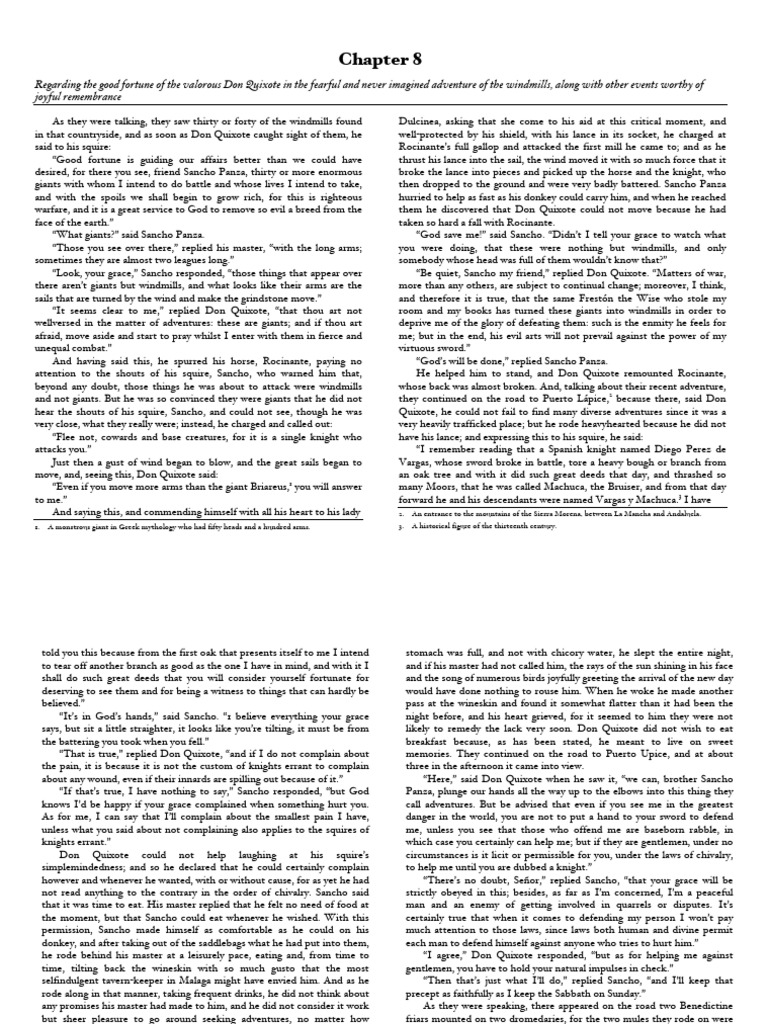 Chapter 8 | PDF | Don Quixote