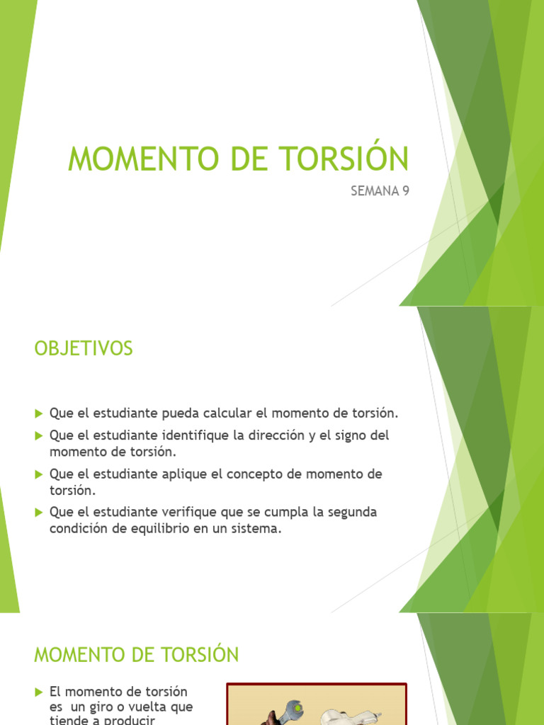 Cálculo y Aplicaciones del Momento de Torsión | PDF | Fuerza | Rotación