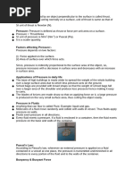 Class 9 Floatation Notes | PDF | Buoyancy | Density