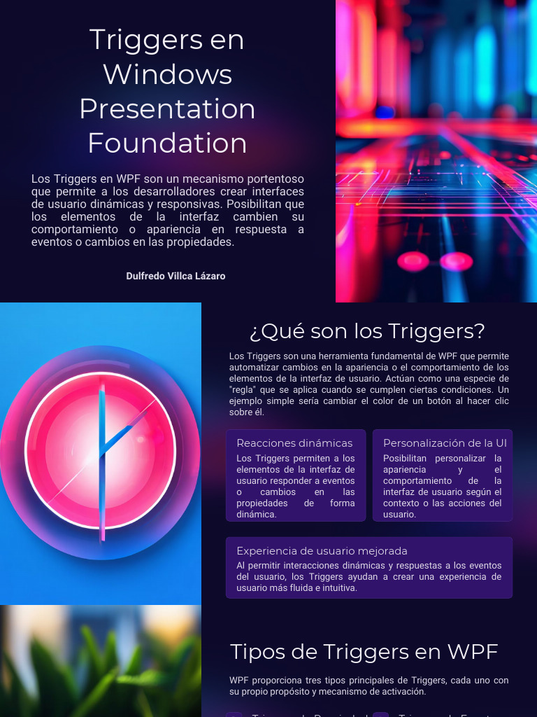 Triggers en WPF: Interfaces Dinámicas | PDF | Interfaz de usuario | Botón (Computación)