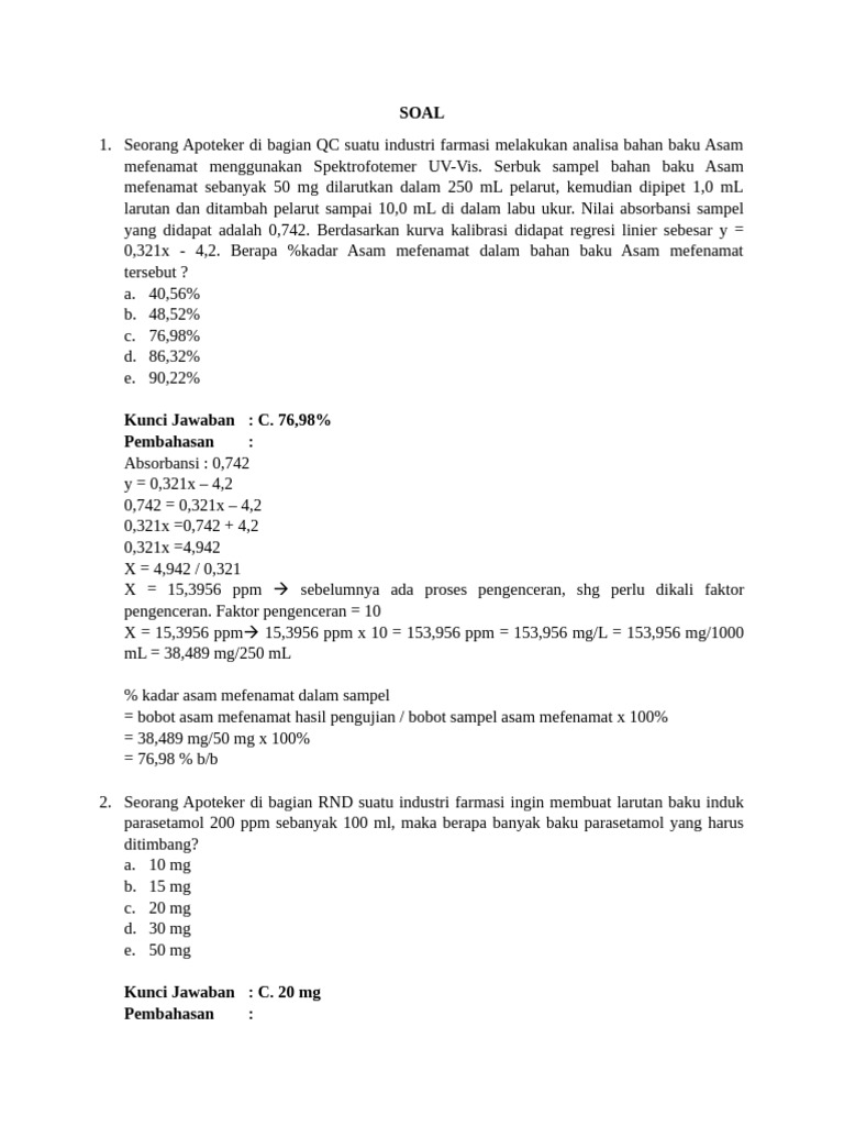 SOAL | PDF | Kesehatan Holistik | Teknologi & Rekayasa