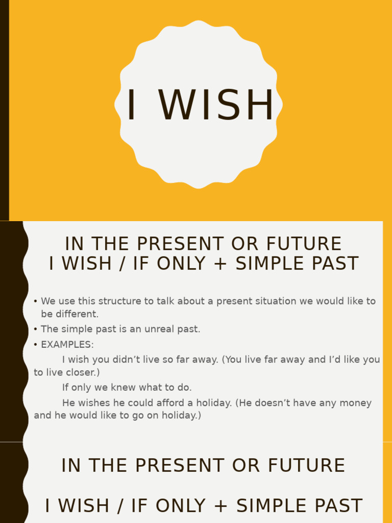 Wish If Only | PDF