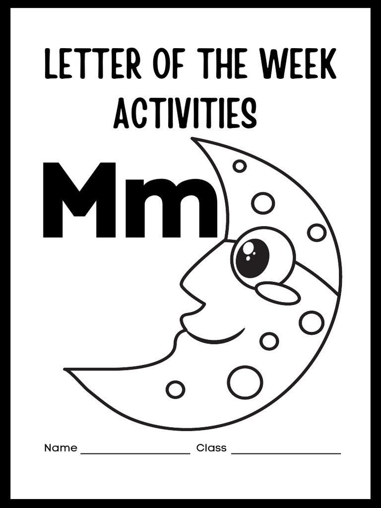 Alphabet Activity Pages Letter MM Kindergarten Worksheets For Kids | PDF