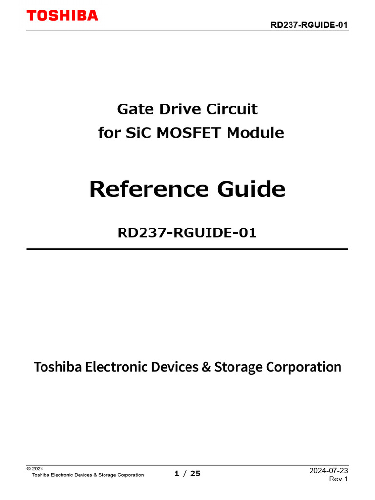 RD237 Rguide 01 | PDF | Mosfet | Field Effect Transistor